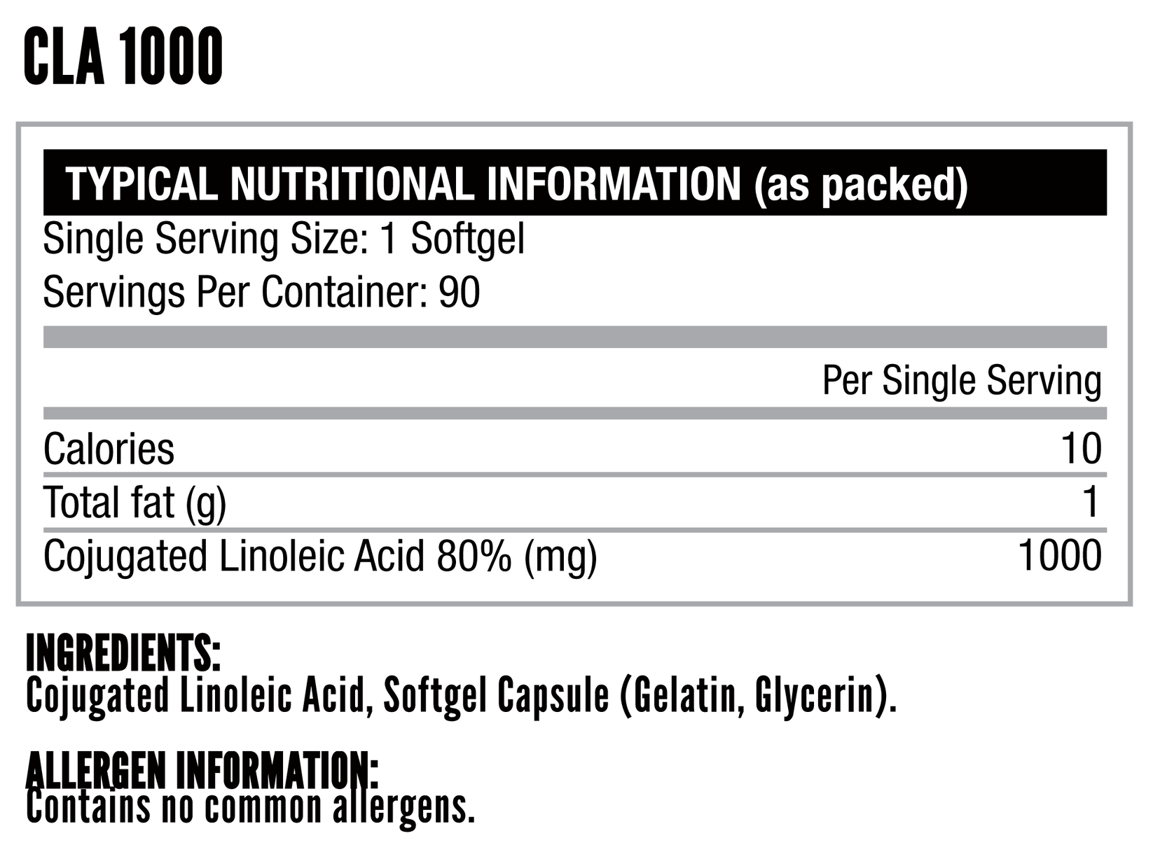 Nutritech CLA 1000 – Legion Health