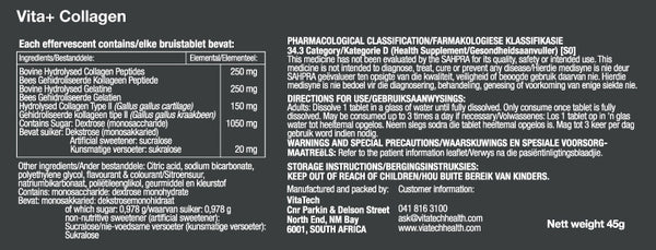 VitaTech Collagen Effervescent – Legion Health